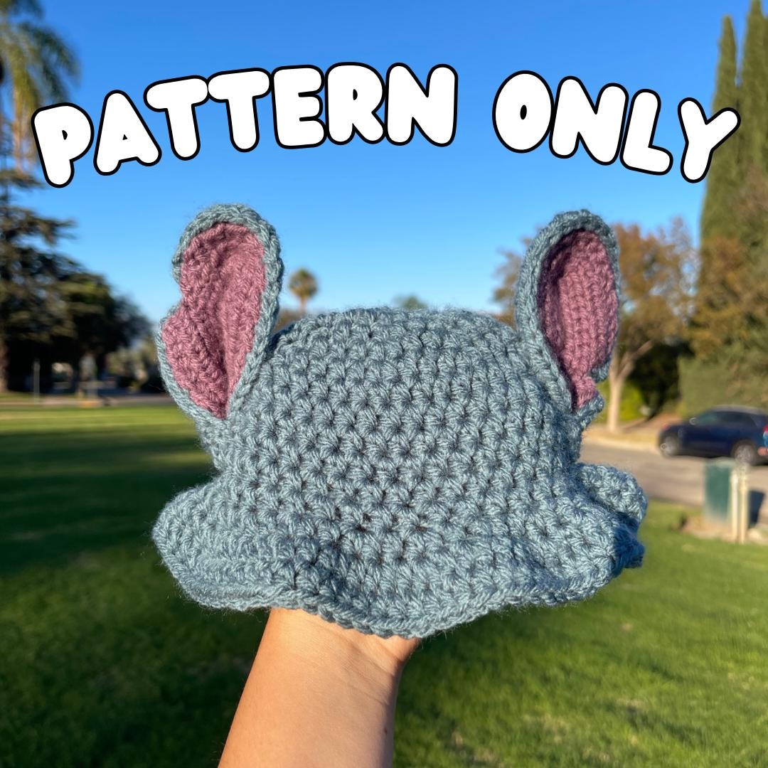 Baby Stitch Crochet Bucket Hat Pattern | Disney Inspired Baby Hat PDF ...