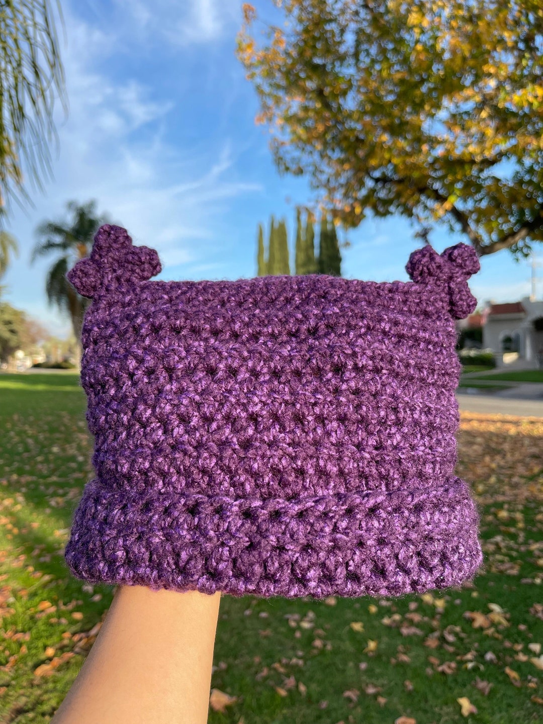 Crochet Chowder Beanie | Handmade Chowder Hat | Cartoon Character Hat ...