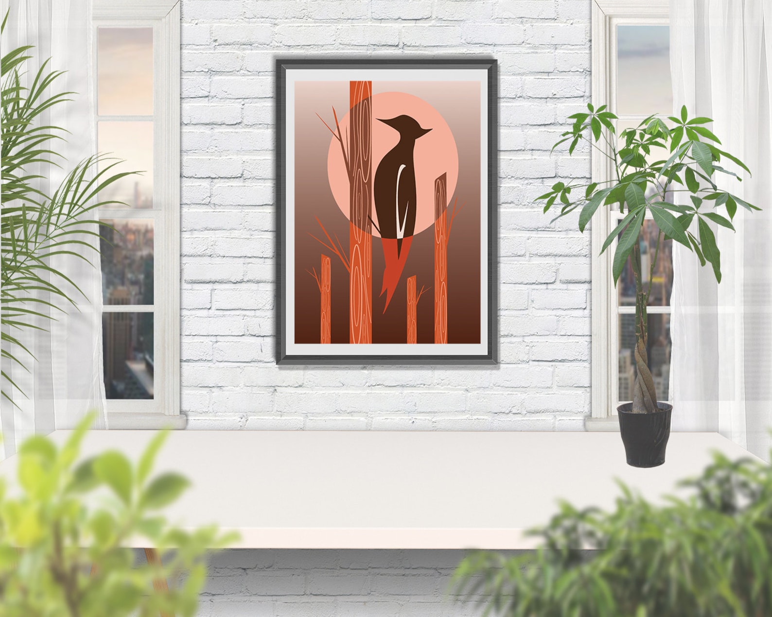 Arte de la pared de pájaros arte de pájaro para la pared - Etsy España