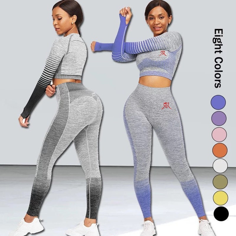 Seamless Women Yoga Set - Etsy