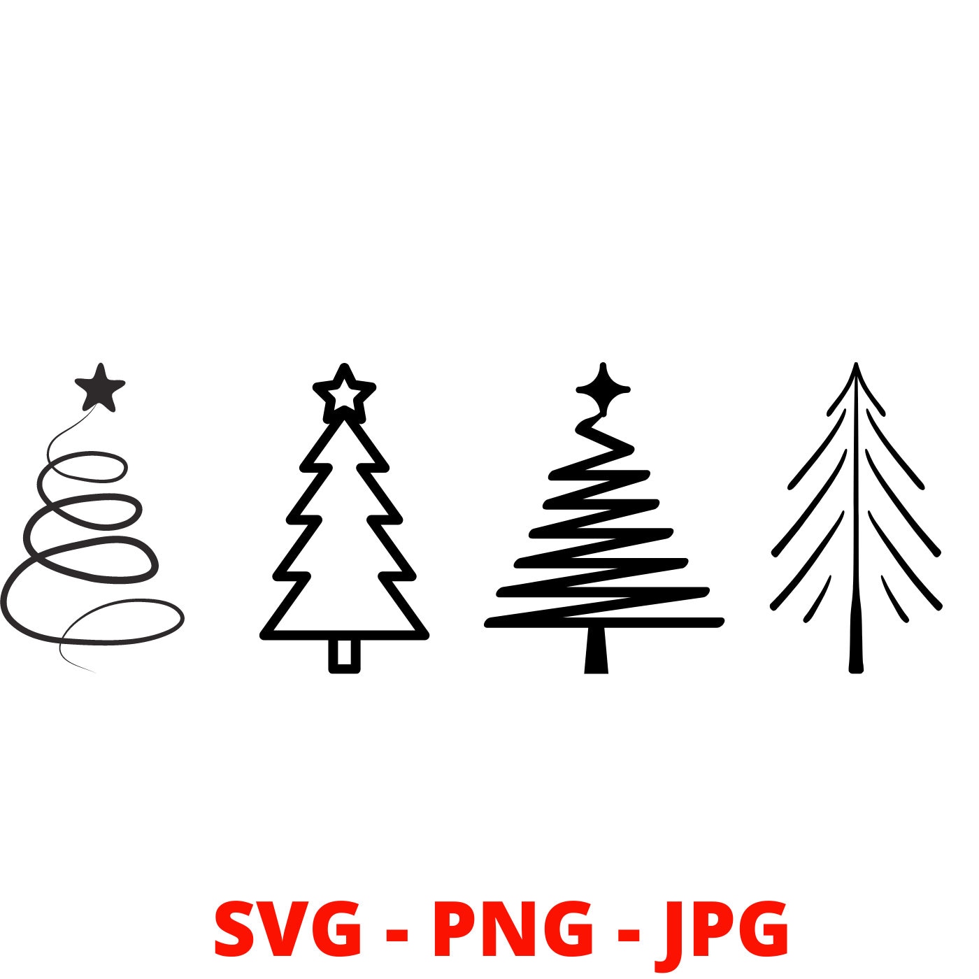 Christmas Tree Svg Bundle, Christmas Svg, Christmas Tree Svg, Christmas ...