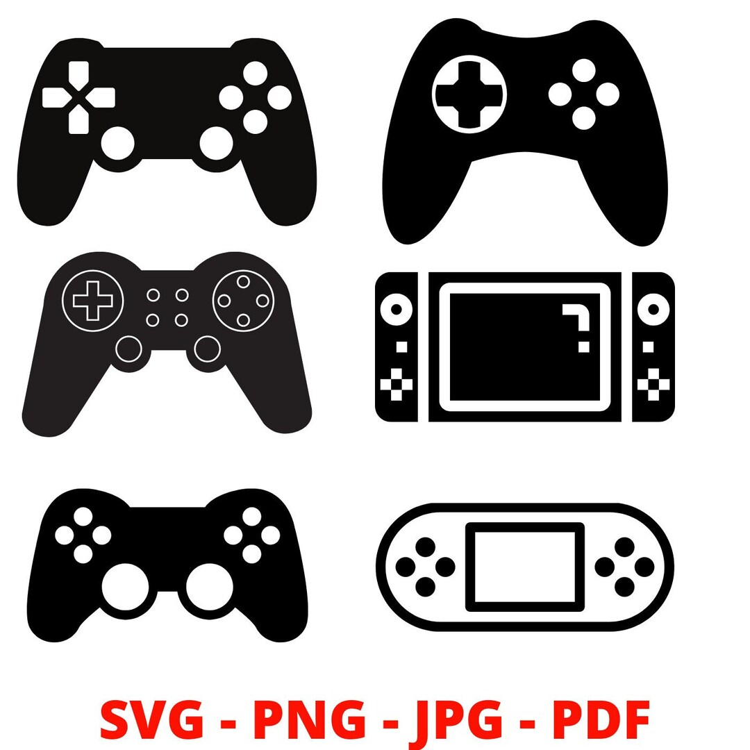 Printable Game Controller SVG Bundle Game Player Svg Cricut Svg Video ...