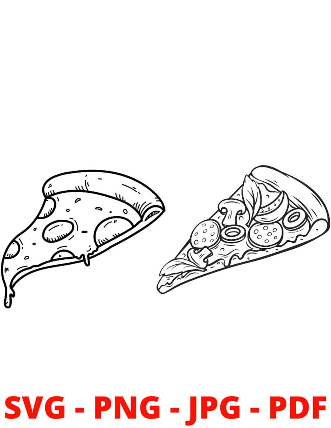 Pizza Svg | Pizza Slice Svg | Pizza Clipart | Pepperoni Pizza Svg ...