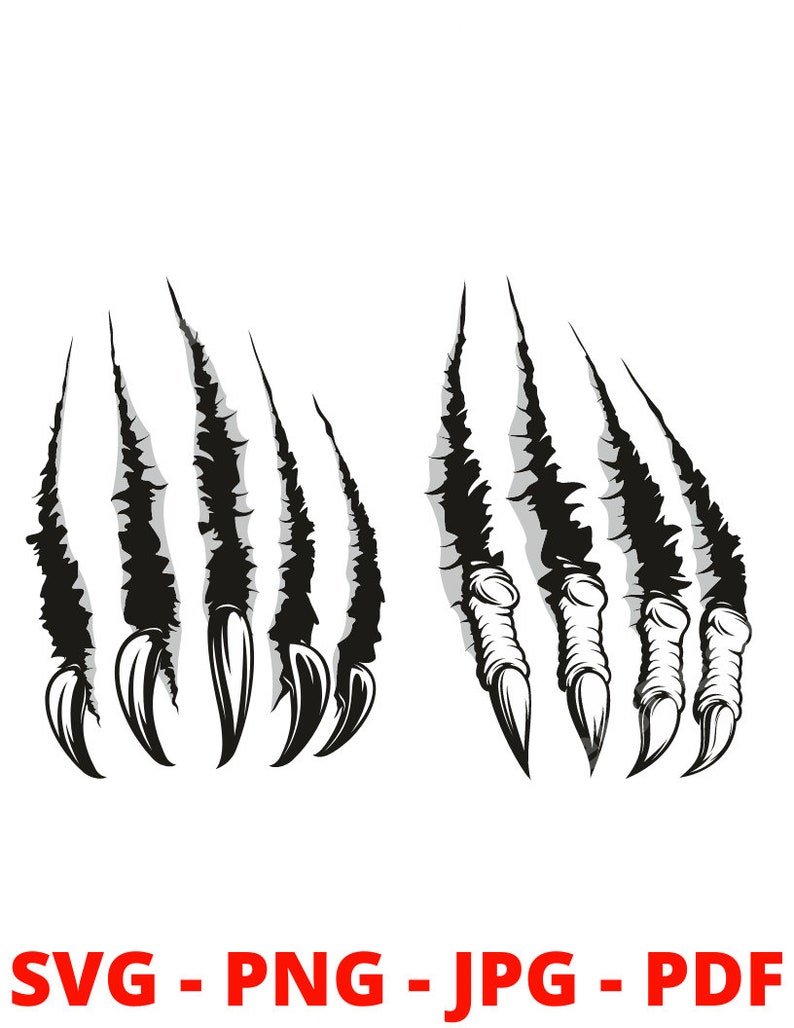 Scratches Svg | Ripped Shirt | Ripped | Scratches Svg | Rips | Teared ...