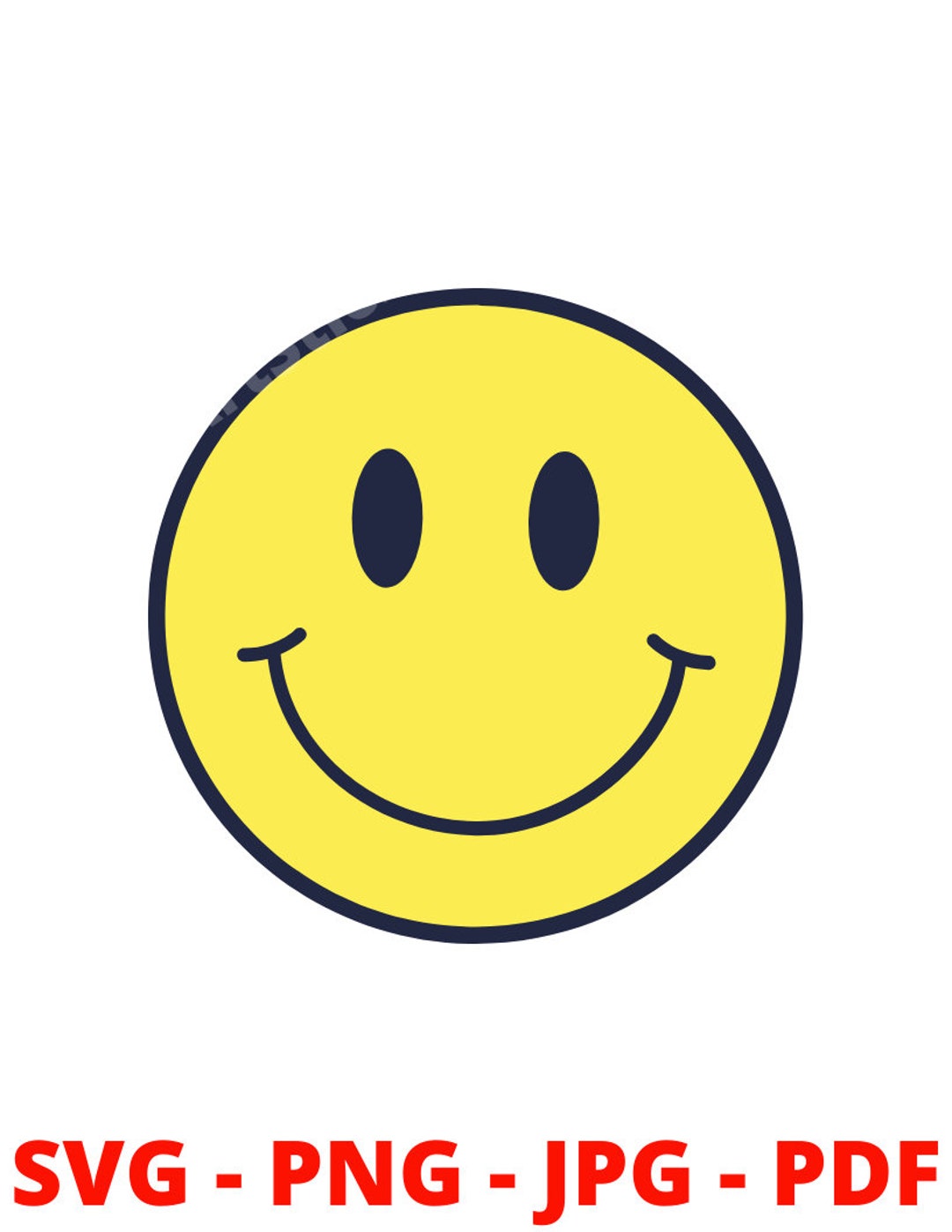 Yellow Smiley Face SVG Happy Face SVG Smile SVG Emoji Svg Cricut ...