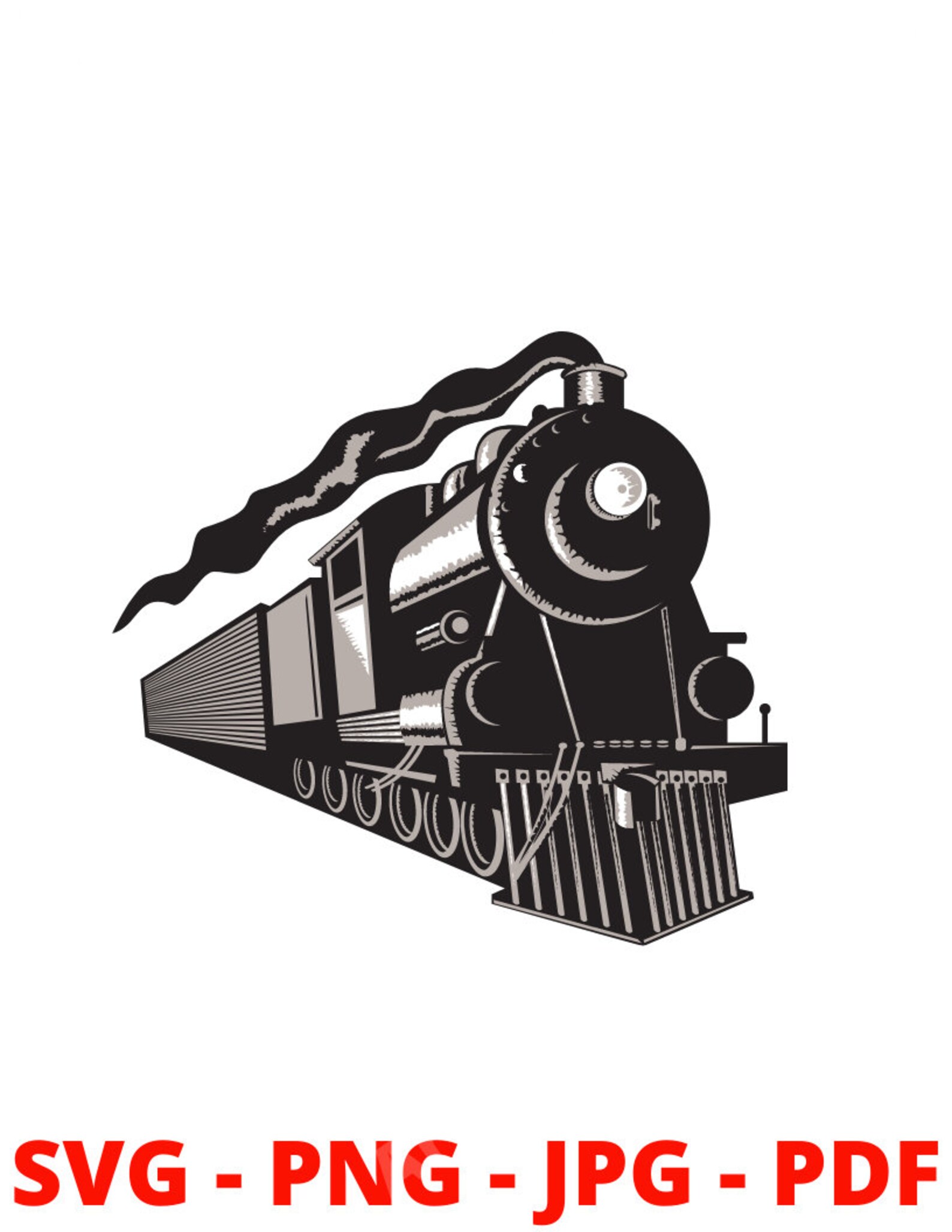 Locomotive SVG Train Svg Steam Engine Svg Instant - Etsy UK