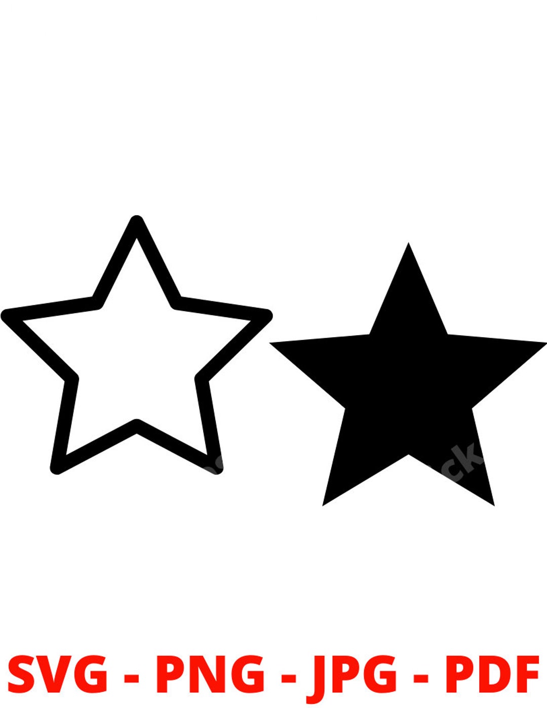 Star SVG Files Star Outline SVG Files Star Cut Files - Etsy