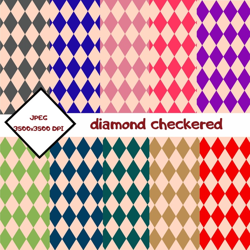 Harlequin Patterns - Etsy