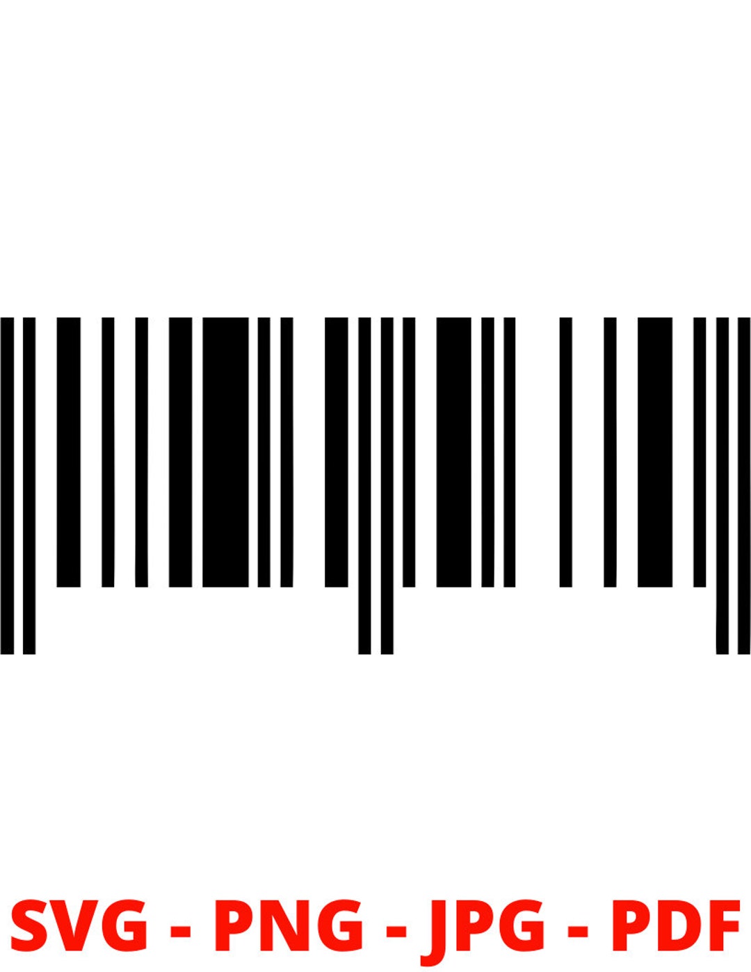 Barcode SVG Bar Code Scan Bar SVG Bar Code Svg Plain - Etsy