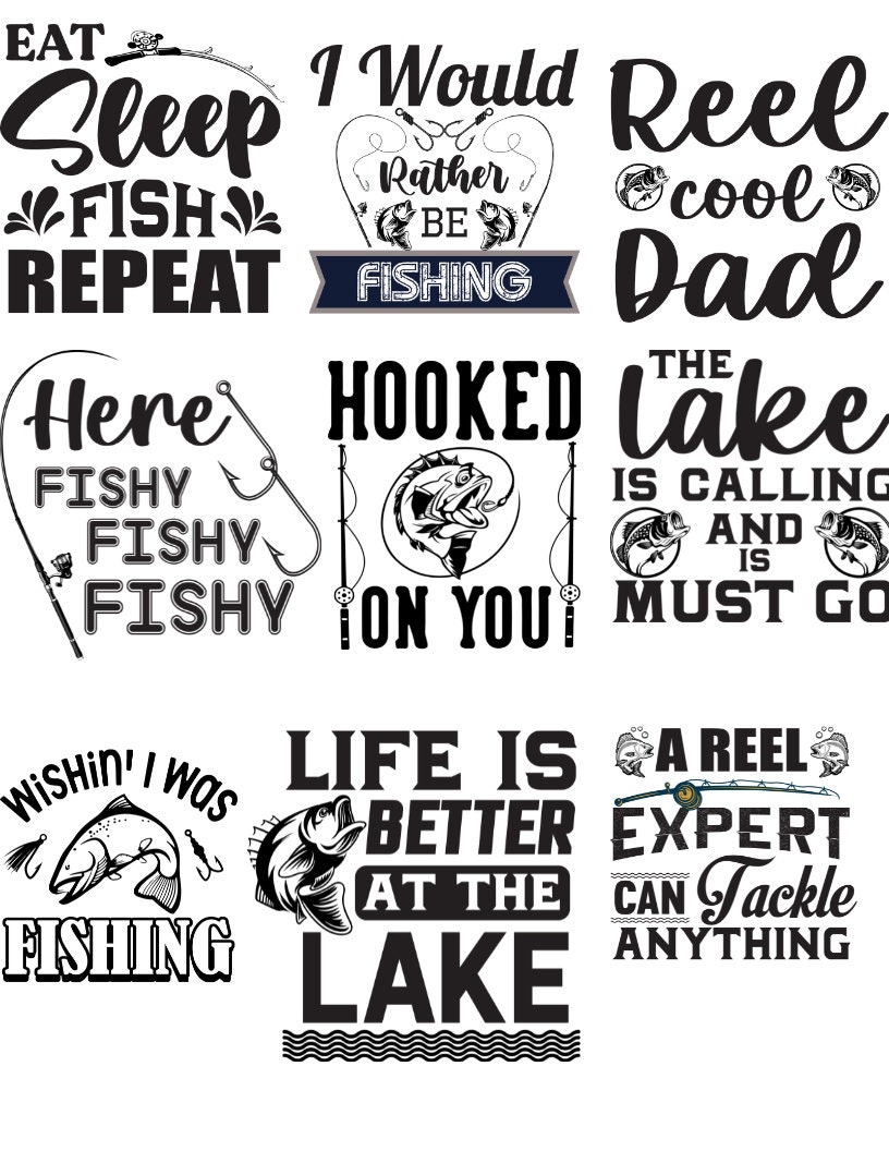 Fishing Bundle SVG Fish Svg Fisherman Svg Fishing Pole Svg Fishing Svg ...