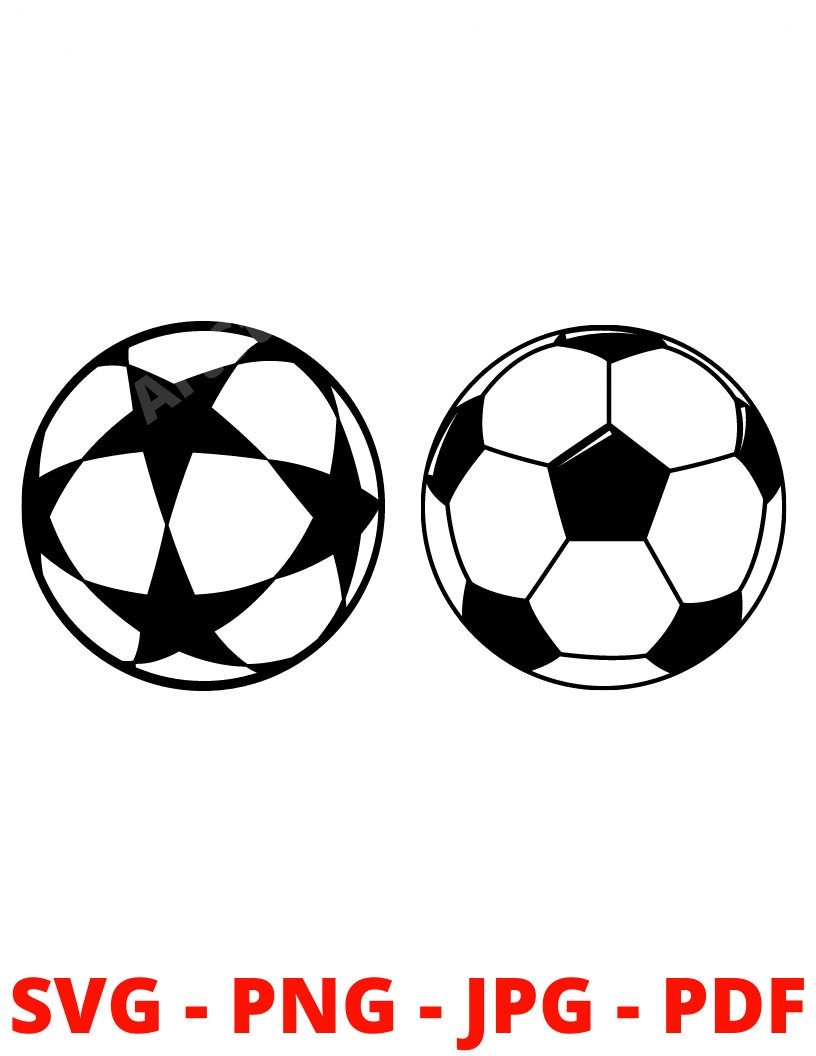 Balón SVG / Balón de fútbol SVG / Descarga instantánea / PNG Pdf Jpg ...