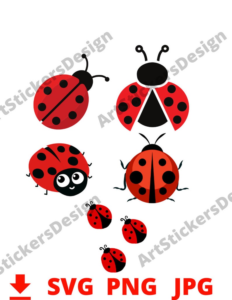 Ladybug Bundle Svg Ladybug SVG PNG Cricut Svg Ladybug | Etsy
