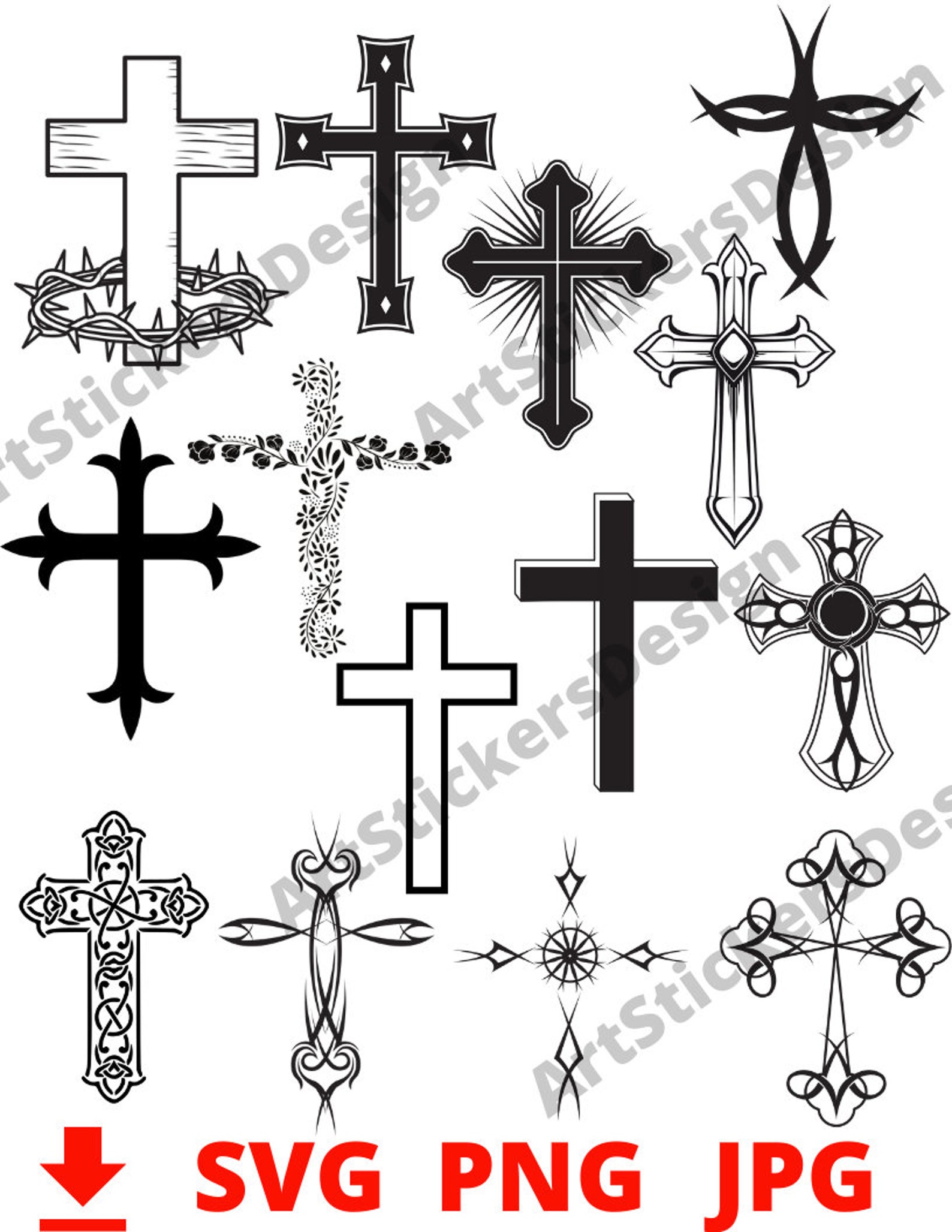 Cross SVG | Cross Svg Silhouette Files | Crosses Vector Png, Jpg ...