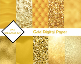 Gold Metallic Paper | Etsy