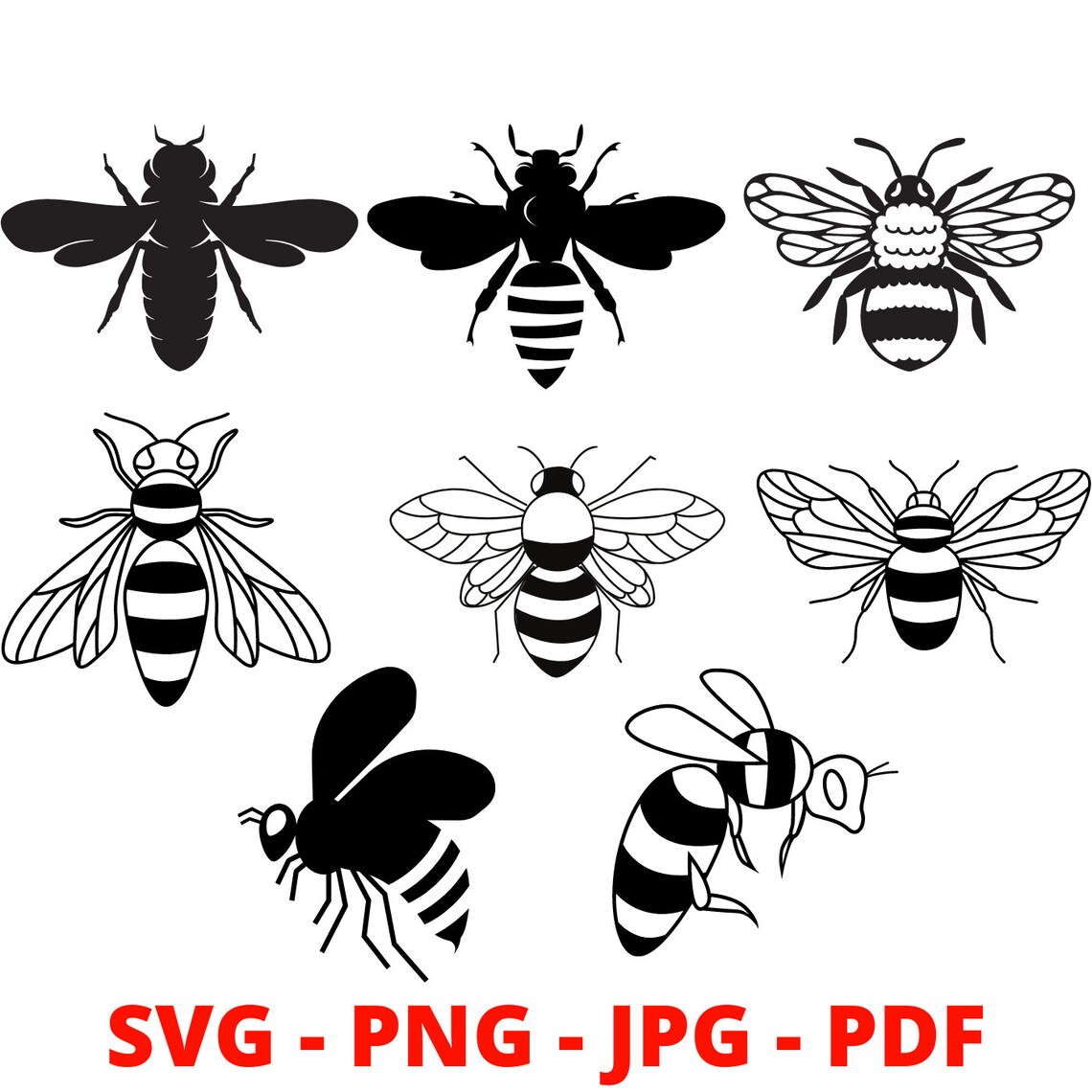 Bee Bundle SVG Bee Cricut File Bee Svg File Bundle Svg | Etsy