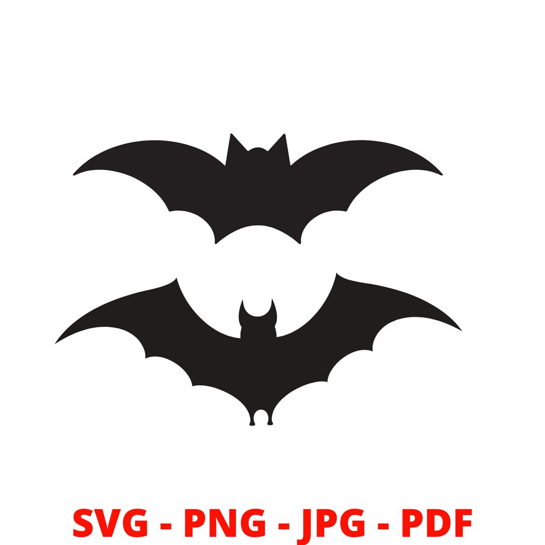 Bat Svg Flying Bats SVG Halloween Clipart Digital Download Cricut Svg ...