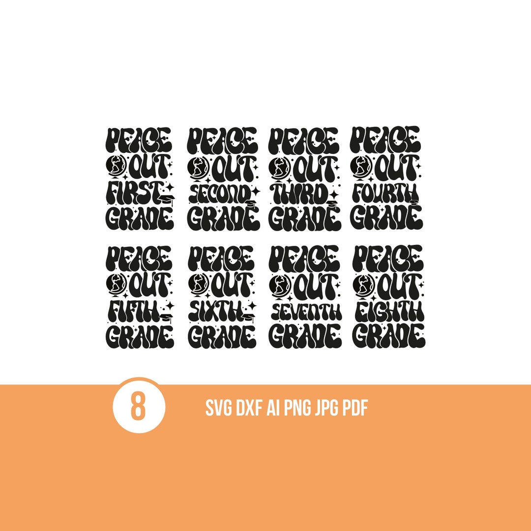 Grade SVG Files for Cricut Extra Pack | Graduation Vector Stickers ...