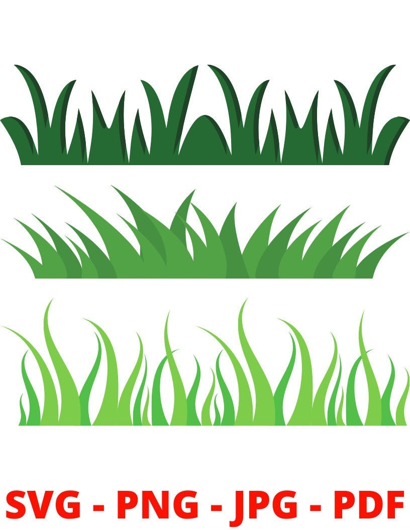 Grass Svg Instant Download Cricut Svg Pdf Png Files Etsy