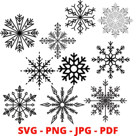 Snowflake Svg Christmas Snowflake Svg Snow Svg Christmas | Etsy