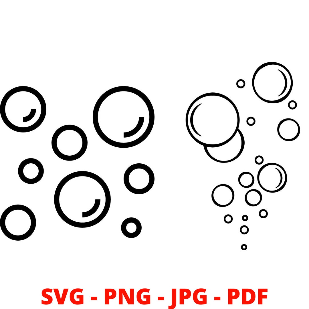 Bubbles Bundle Svg | Soap Bubble Svg | Bubble Svg | Bubble Clipart ...