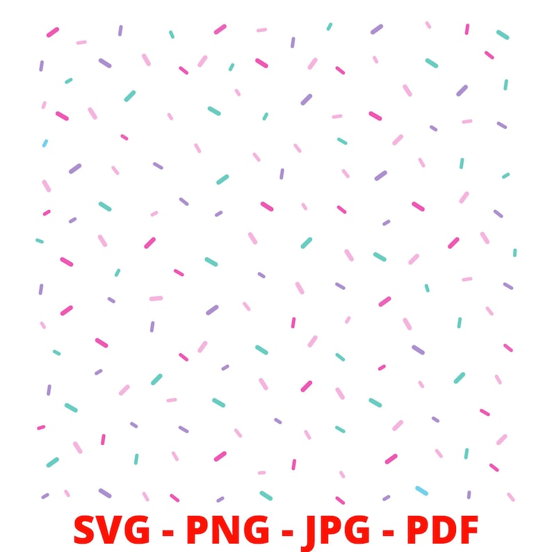 Sprinkle Pattern SVG Cookie Sprinkles Svg Confetti Svg Bakery Svg Cake ...