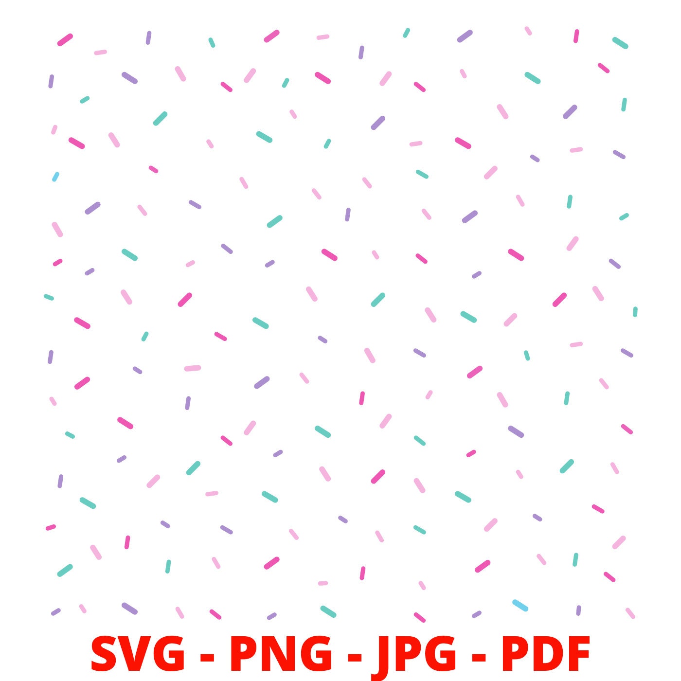 Sprinkle Pattern SVG Cookie Sprinkles Svg Confetti Svg Bakery Svg Cake ...
