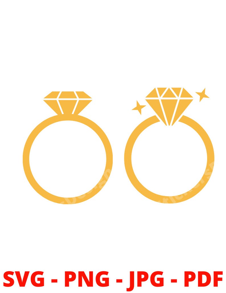 Diamond Ring Svg Rings Svg Wedding Ring Cut File - Etsy