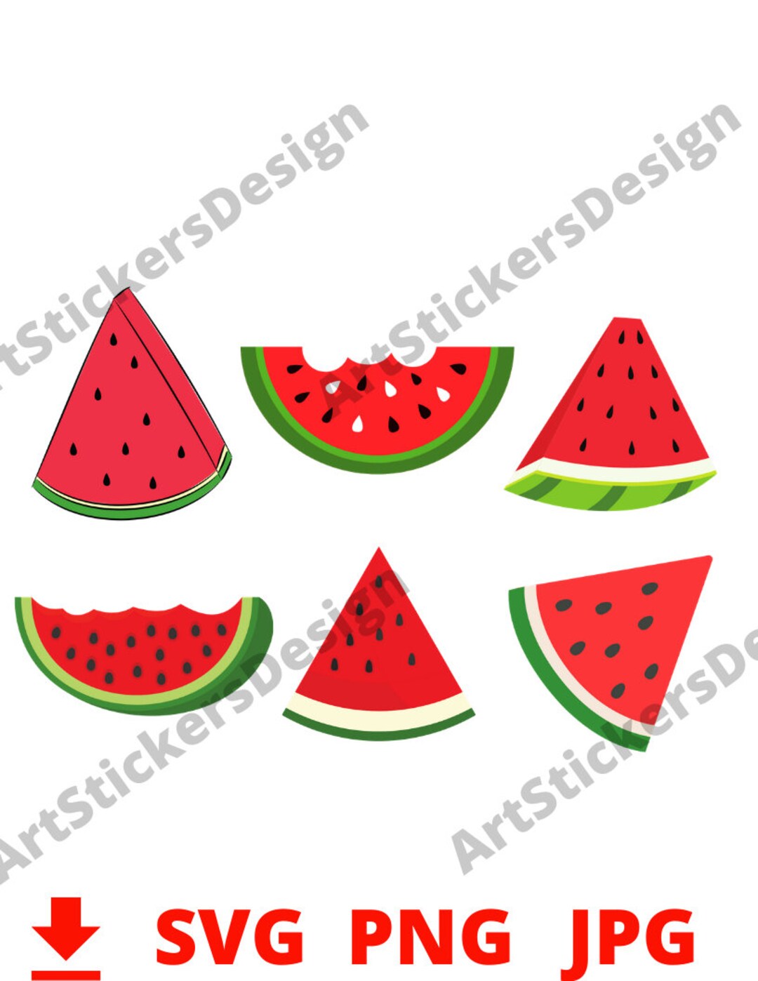 Watermelon SVG Files | Watermelon Slice SVG Vector Files | Watermelon ...
