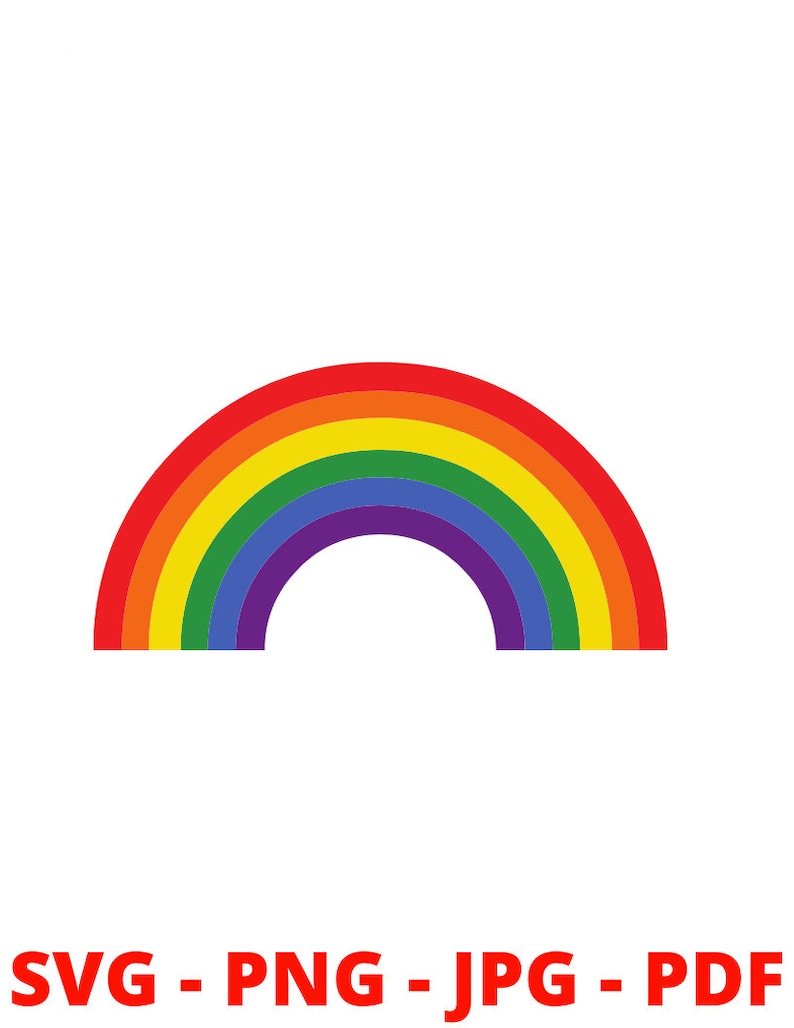Rainbow Svg | Rainbow Clipart | Cut Files for Cricut and Silhouette ...