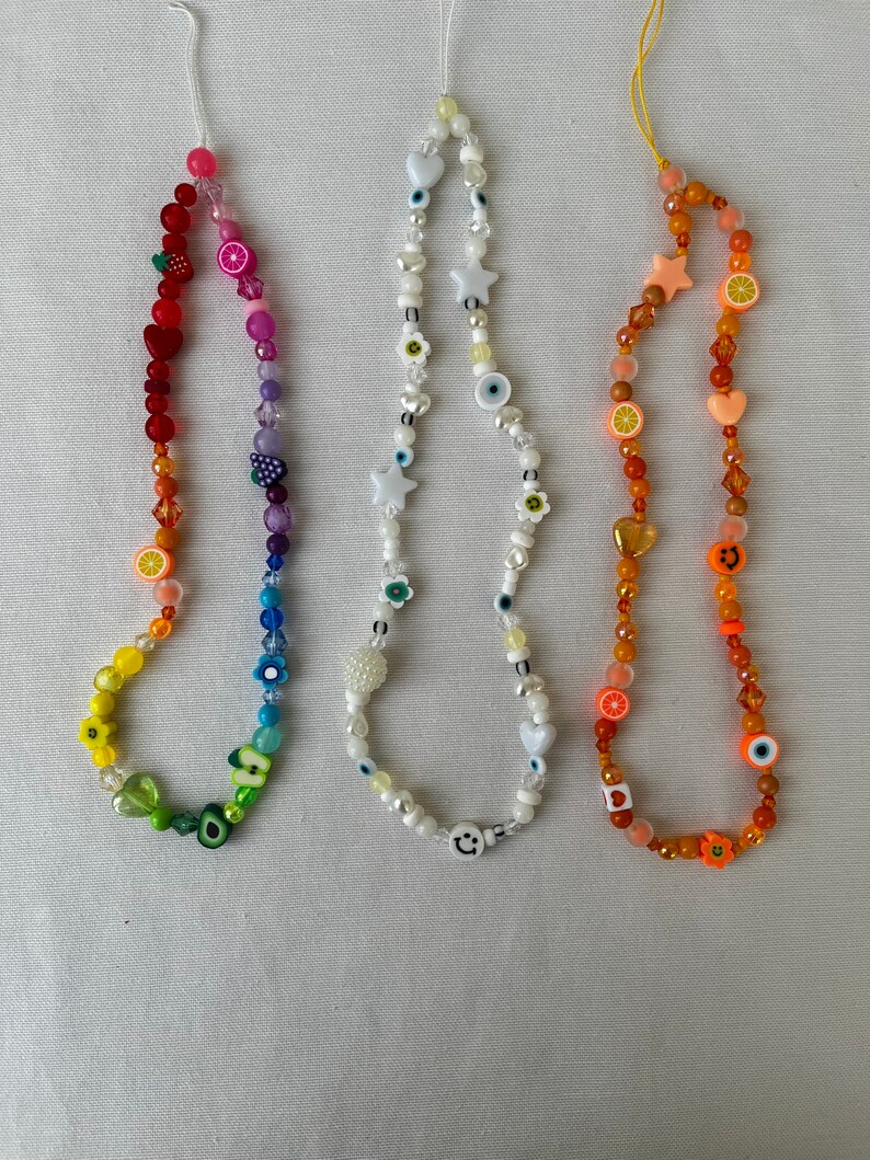 Rainbow Phone Straps Colorful Phone Charms Cute Phone Charms Kawaii ...