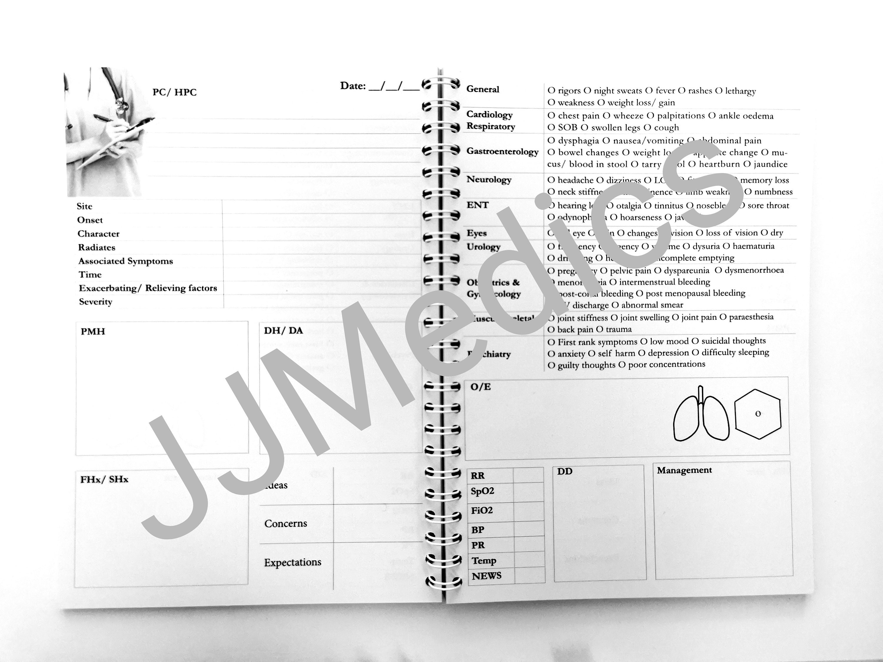 Medical History Taking Notebook - Etsy UK