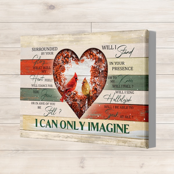 I Can Only Imagine Pictures With Cardinal - Etsy