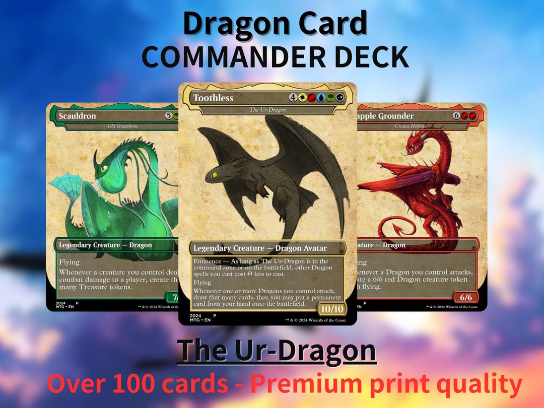How to Train Your Dragon Commander Deck • Fly High With Toothless as ...