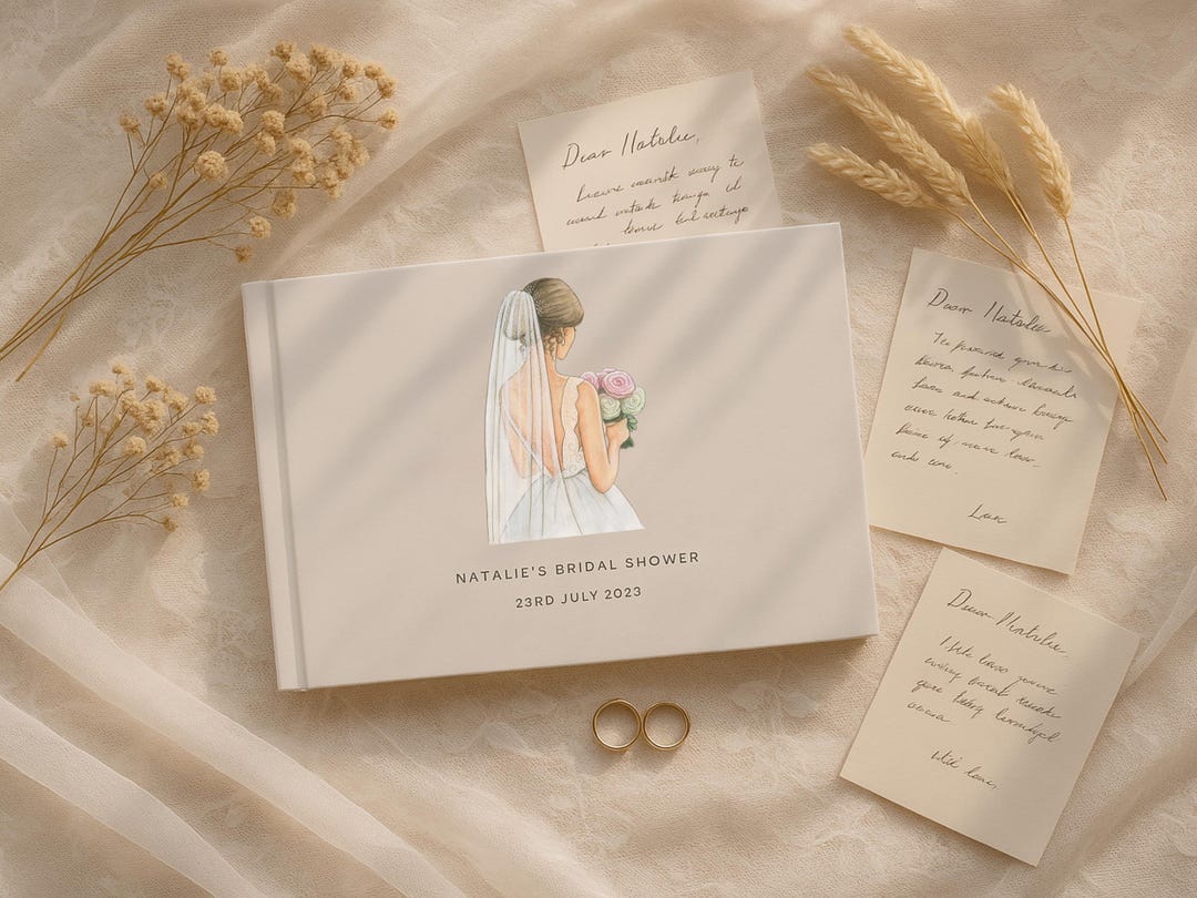 Custom Wedding Hardcover Photo Album • Letters to the Bride Book ...
