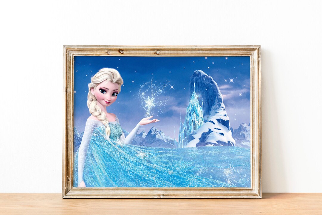 Princess Elsa Poster, Ice Castle Picture, Animation Film Picture, Wall ...