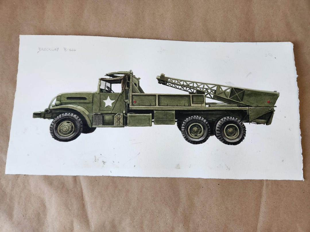 Brockway B-666 Watercolor Painting | National Museum of Military ...