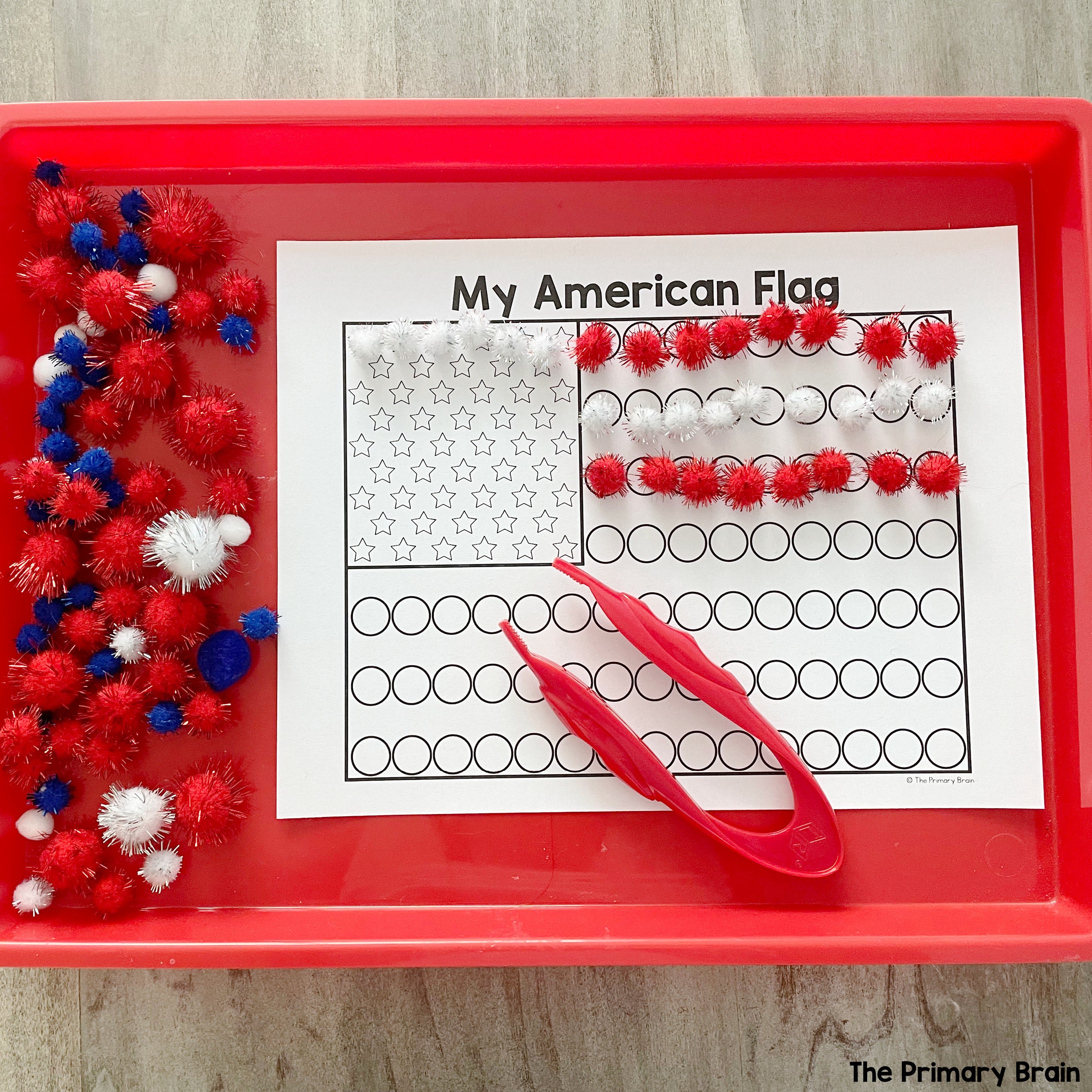 Patriotic Toddler Activities Tot School Lesson Plans 4th - Etsy