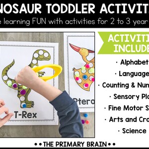 Dinosaur Toddler School Activities | Tot School Lesson Plans ...