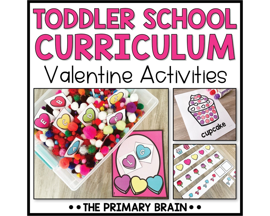 Valentine's Day Toddler Activities Valentine Tot School Lesson Plans ...