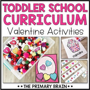 Valentine's Day Toddler Activities Valentine Tot School Lesson Plans ...