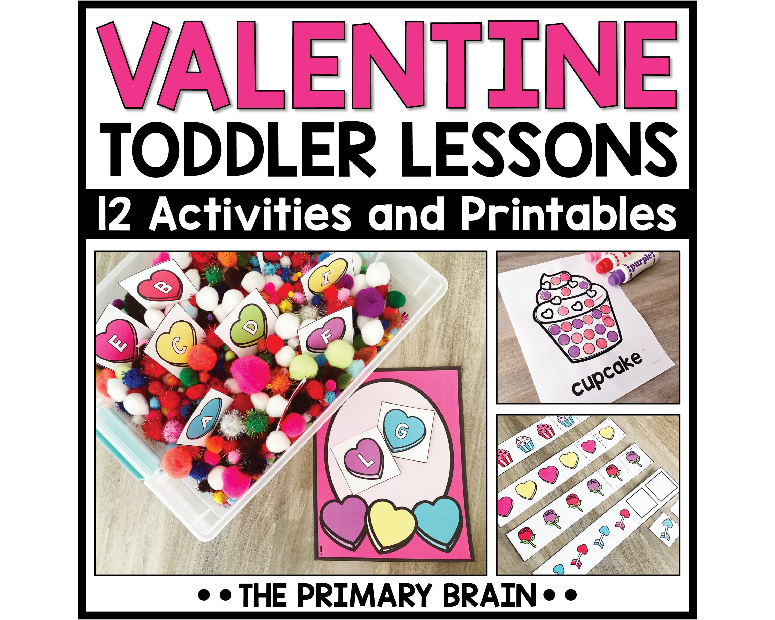 Valentine's Day Toddler Activities: February Homeschool Preschool ...