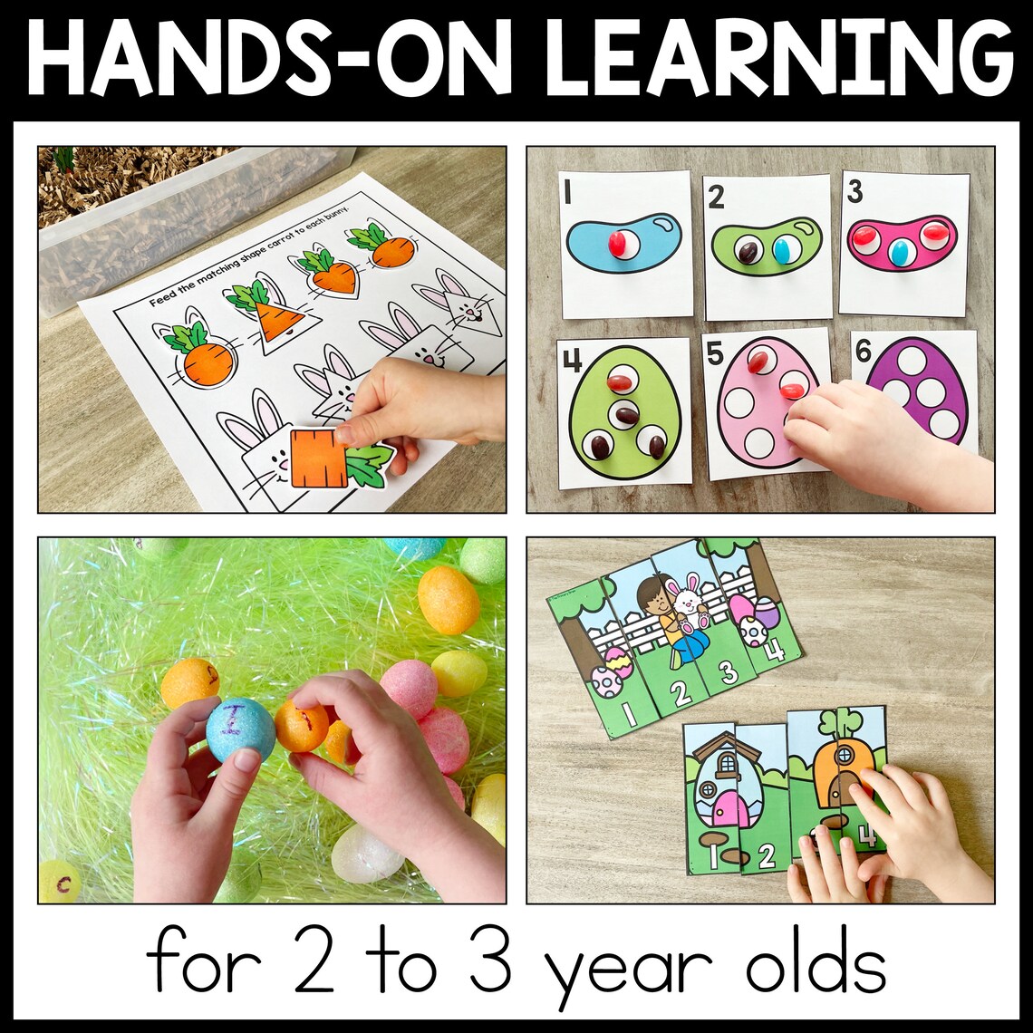 Easter Toddler Activities Spring Tot School Lesson Plans - Etsy