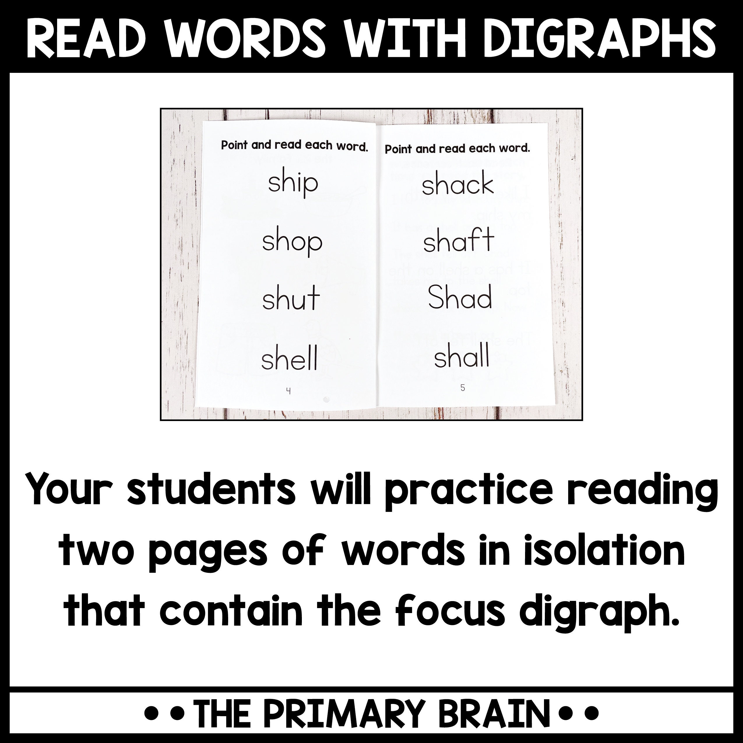 Digraphs Printable Books | Stories for Teaching Reading and Fluency ...