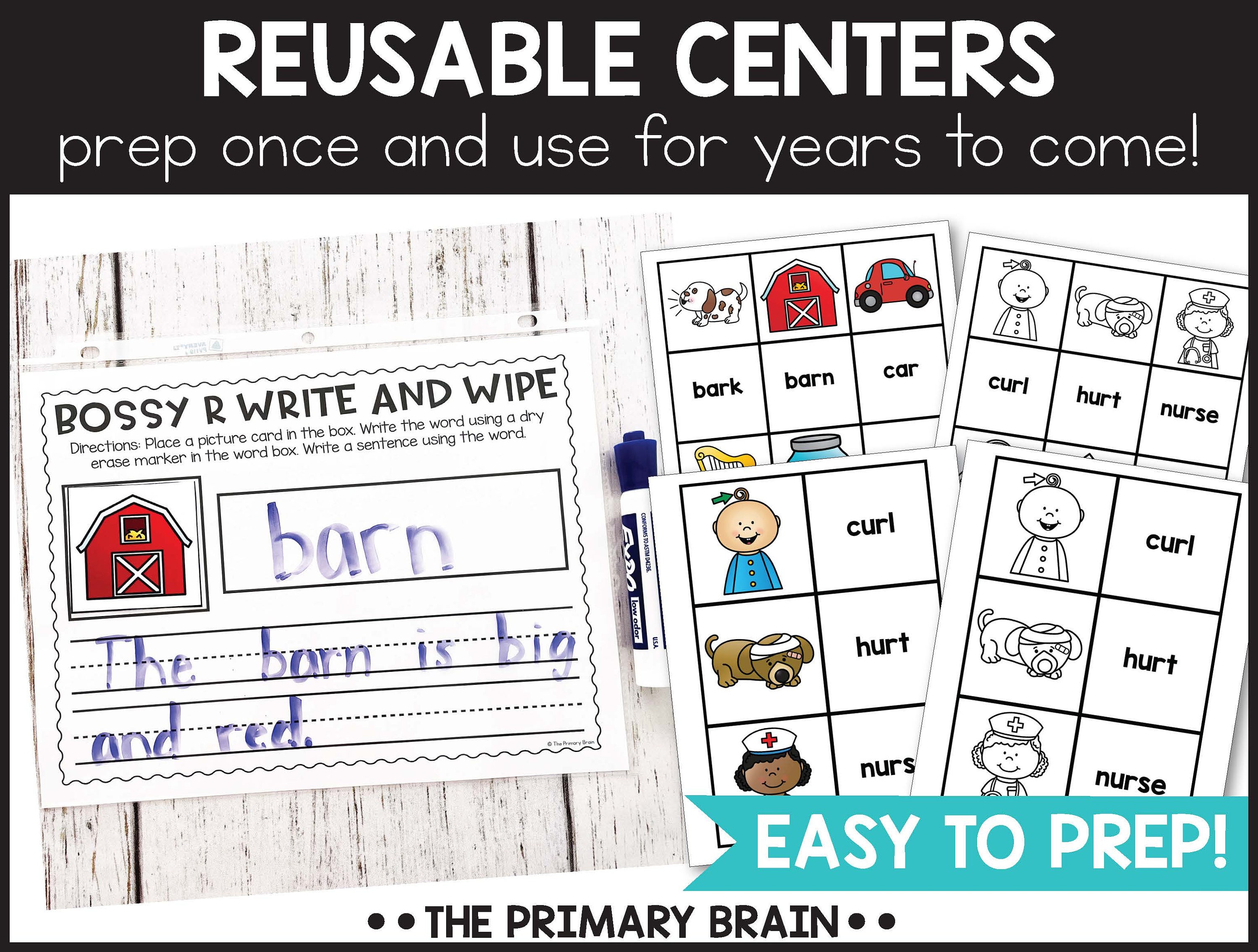 R-controlled Vowels Phonics Skills Bundle, Bossy R Hands-on Independent ...