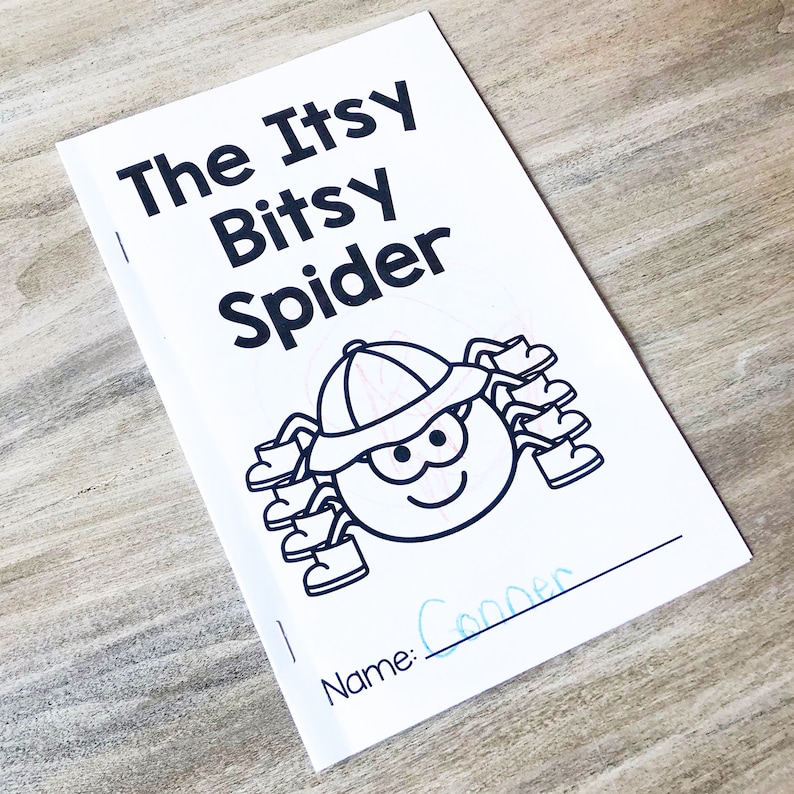 Spider Toddler Activities Tot School Lesson Plans - Etsy