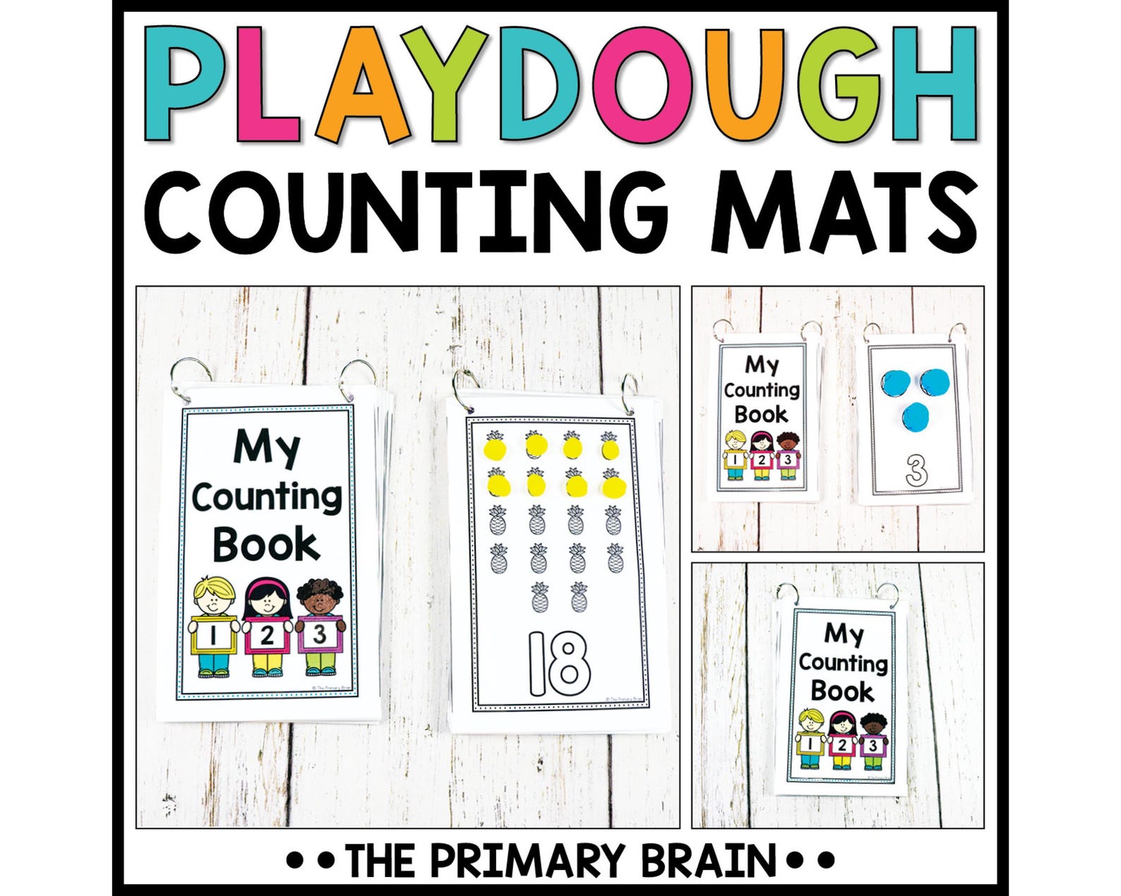 Counting Playdough Mats: Learn to Count Numbers 1-20 (digital Download ...