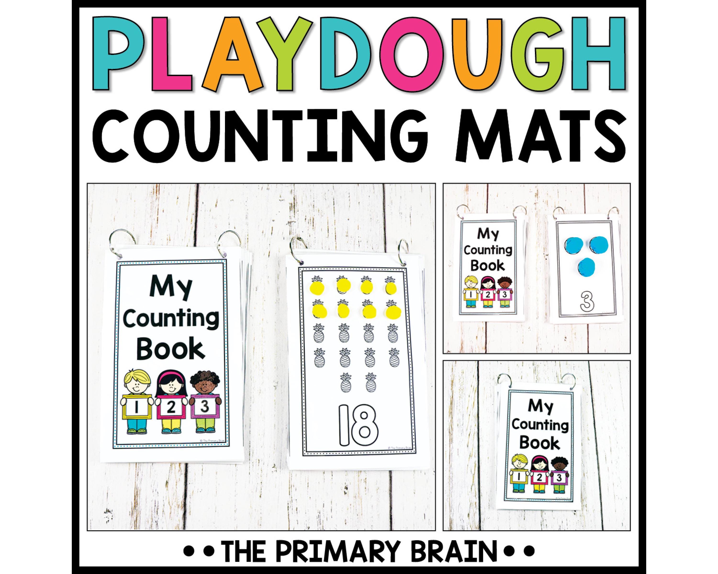 Counting Playdough Mats: Learn to Count Numbers 1-20 (digital Download ...