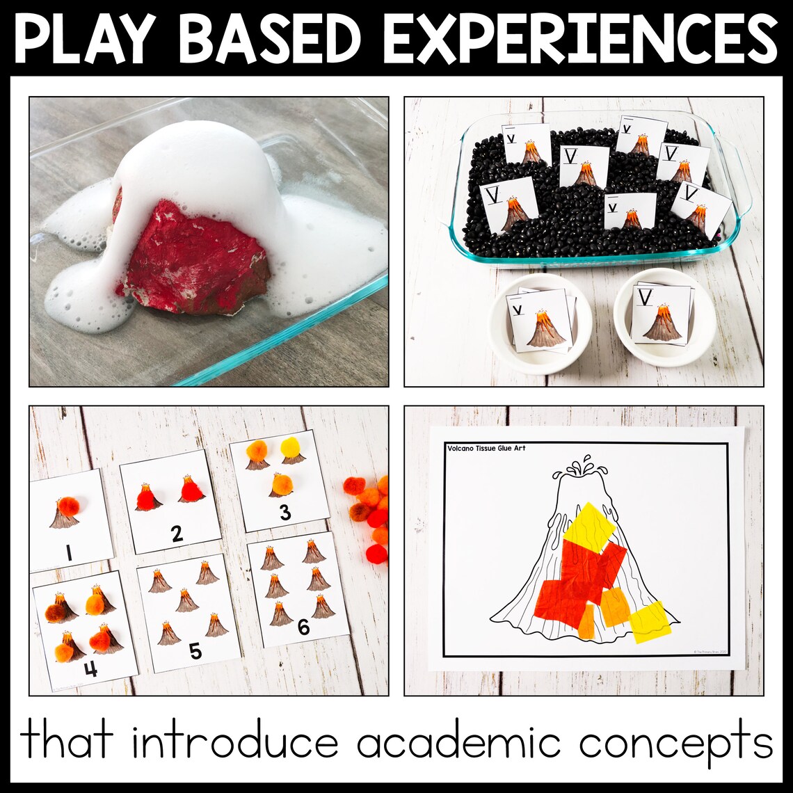 Volcano Toddler Activities Tot School Lesson Plans Homeschool Preschool ...