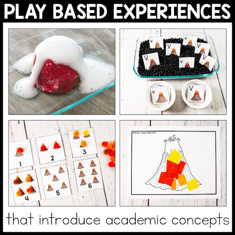 Volcano Toddler Activities | Tot School Lesson Plans | Homeschool ...