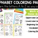 Alphabet Coloring Pages ABC Beginning Sounds Letter Practice Worksheets ...